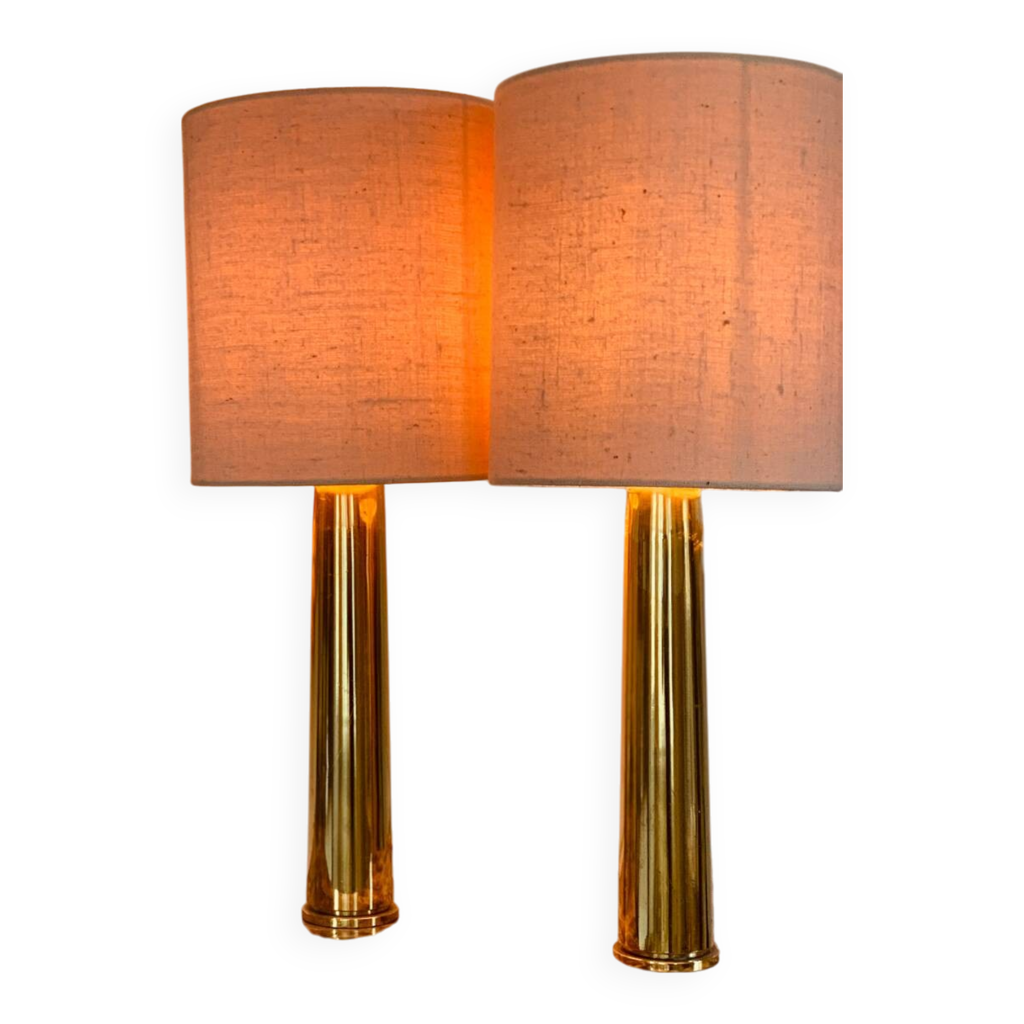 Paire de lampe - laiton | Selency