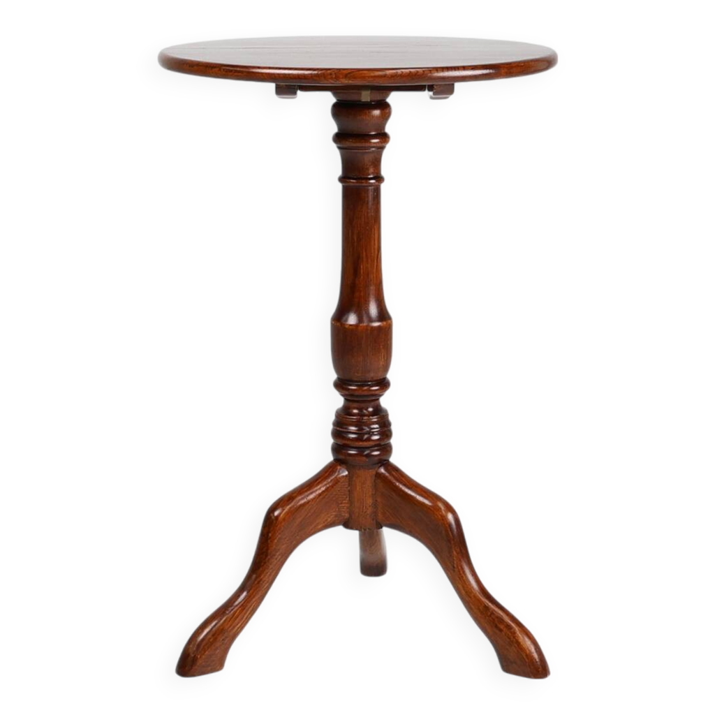 Petite table ronde anglaise du XXe siècle avec plateau inclinable en ...