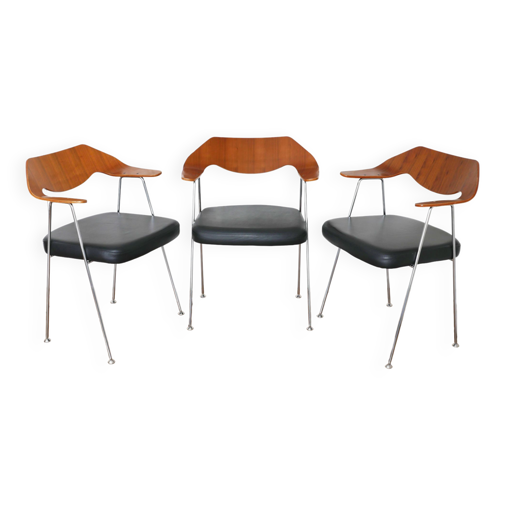 3 fauteuils 675 Robin Day, Habitat vintage | Selency