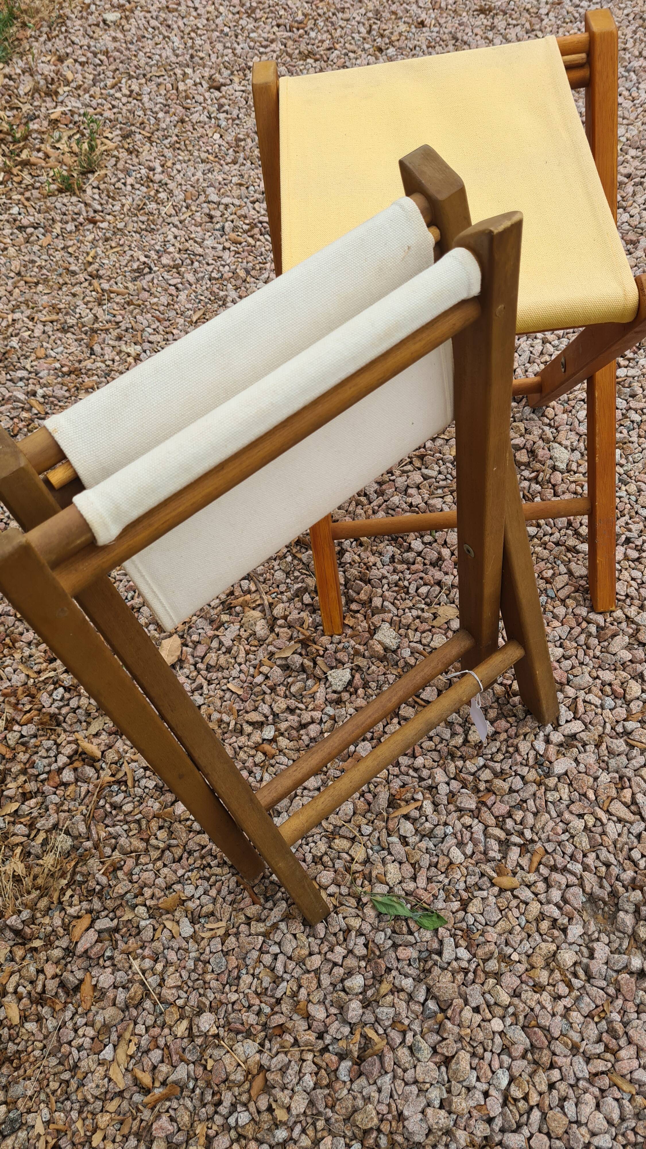 Tabouret pliant en toile signés cattie | Selency