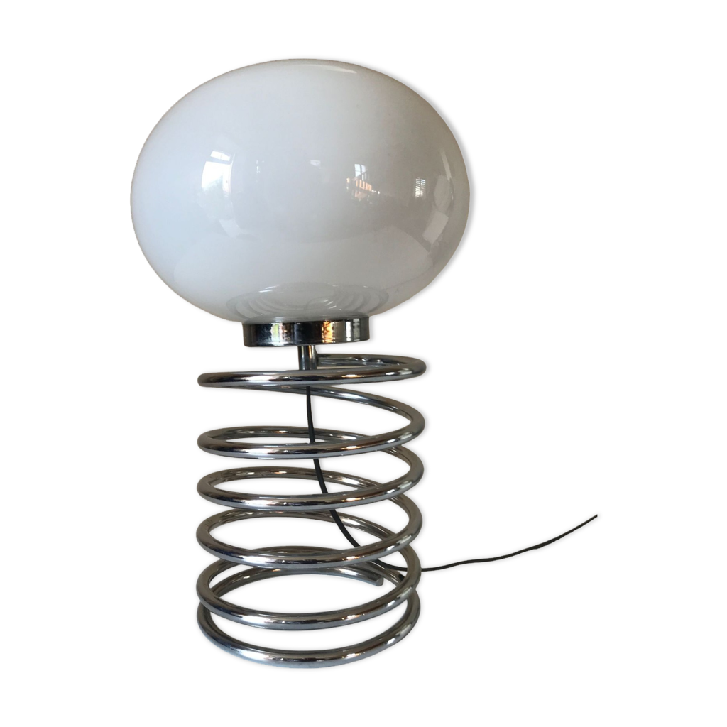 Lampe ressort design vintage annees 70 | Selency