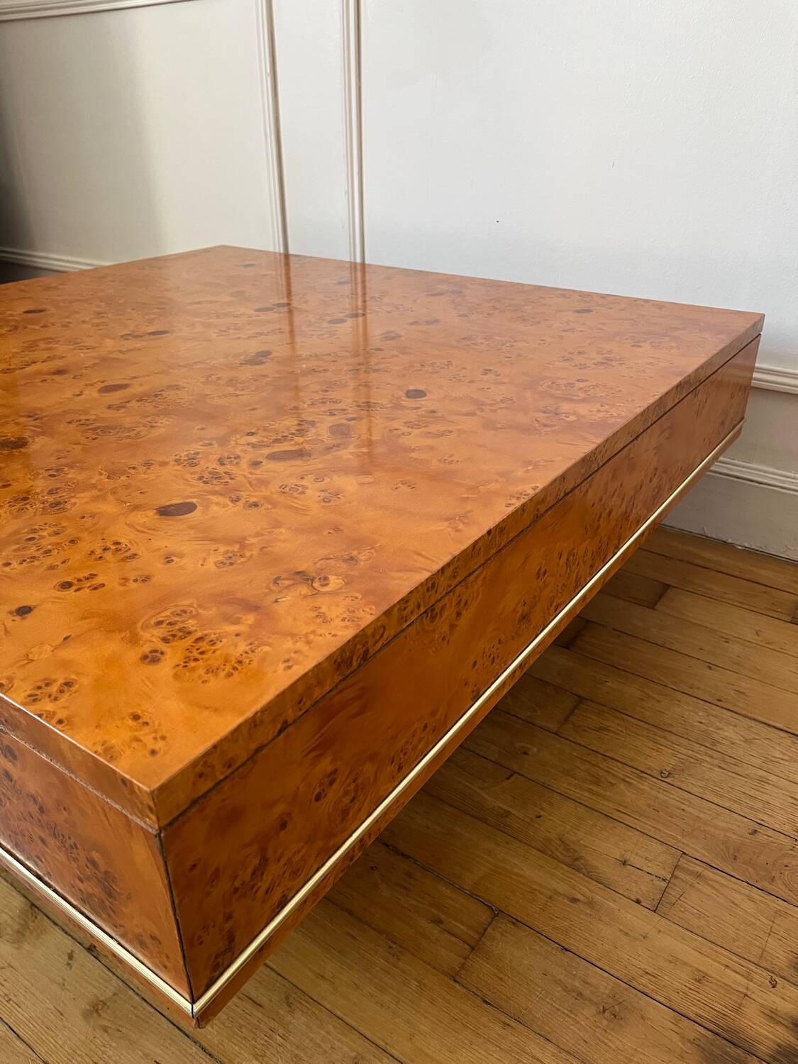 Table basse en loupe d’orme design 70 | Selency