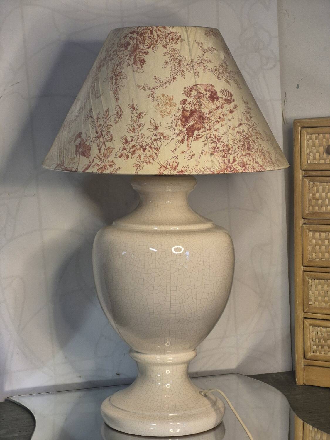 Lampe toile jouy | Selency
