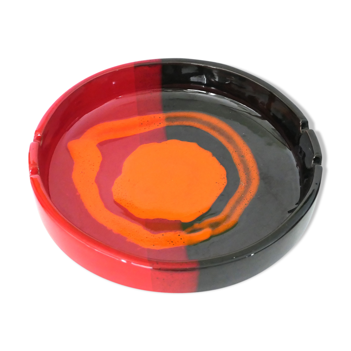 Baskets & Bowls Black & Orange Ashtray Home Décor etna.com.pe