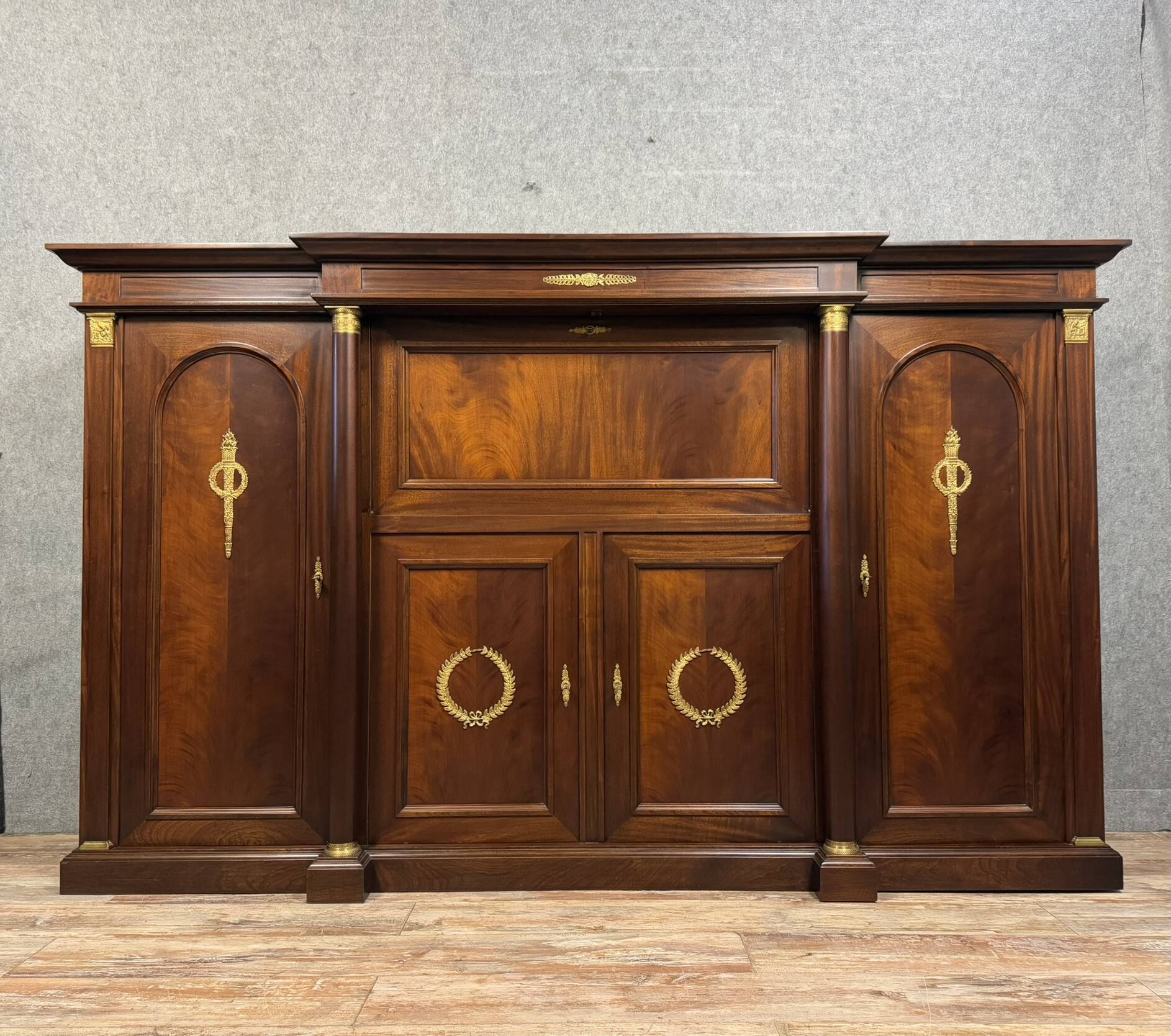 Empire style mahogany cabinet sideboard circa 1920-1940 | Selency