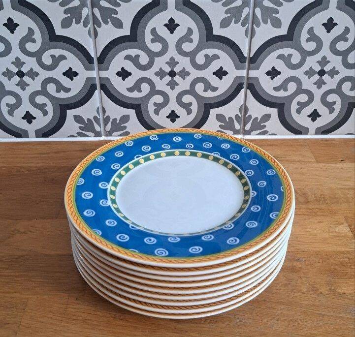 Lot de 9 assiettes porcelaine Villeroy & bosch - Twist Cleá | Selency