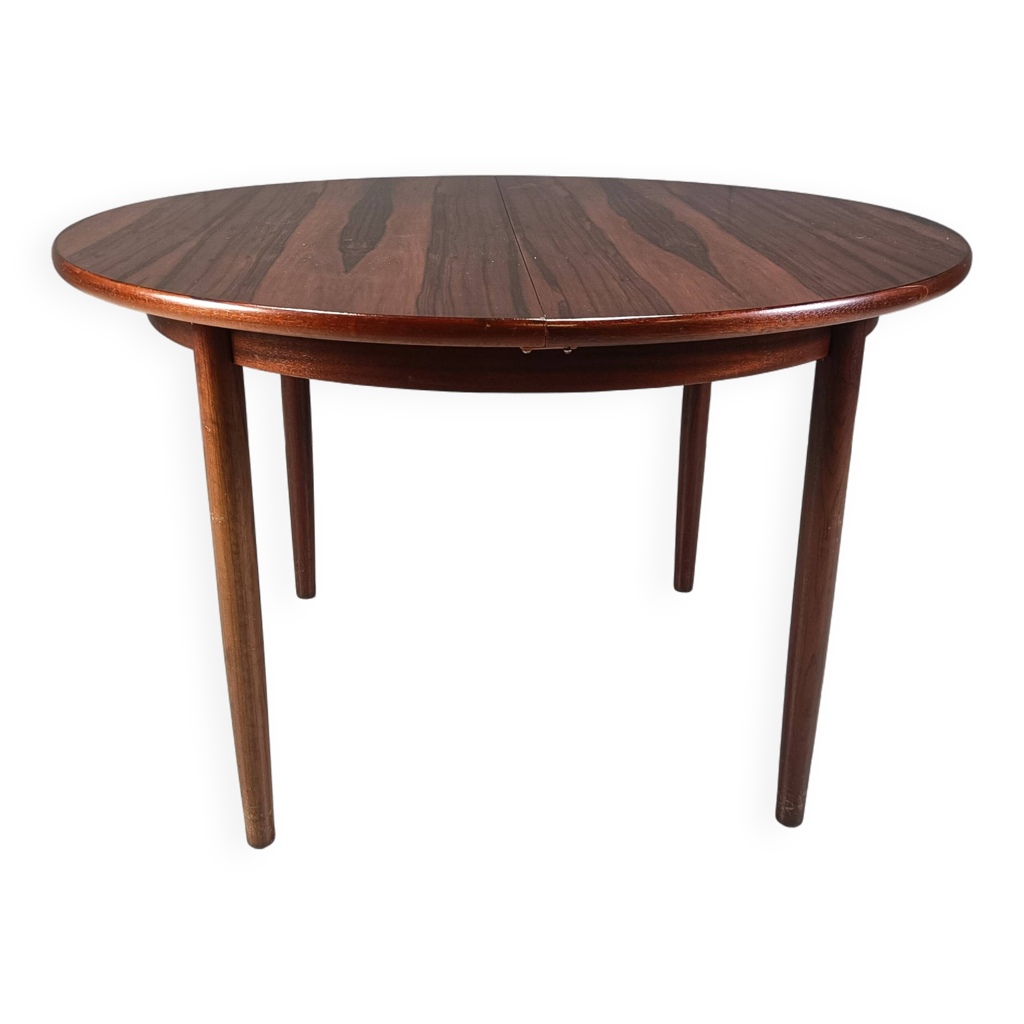 Table à manger extensible vintage en palissandre, années 1960 | Selency