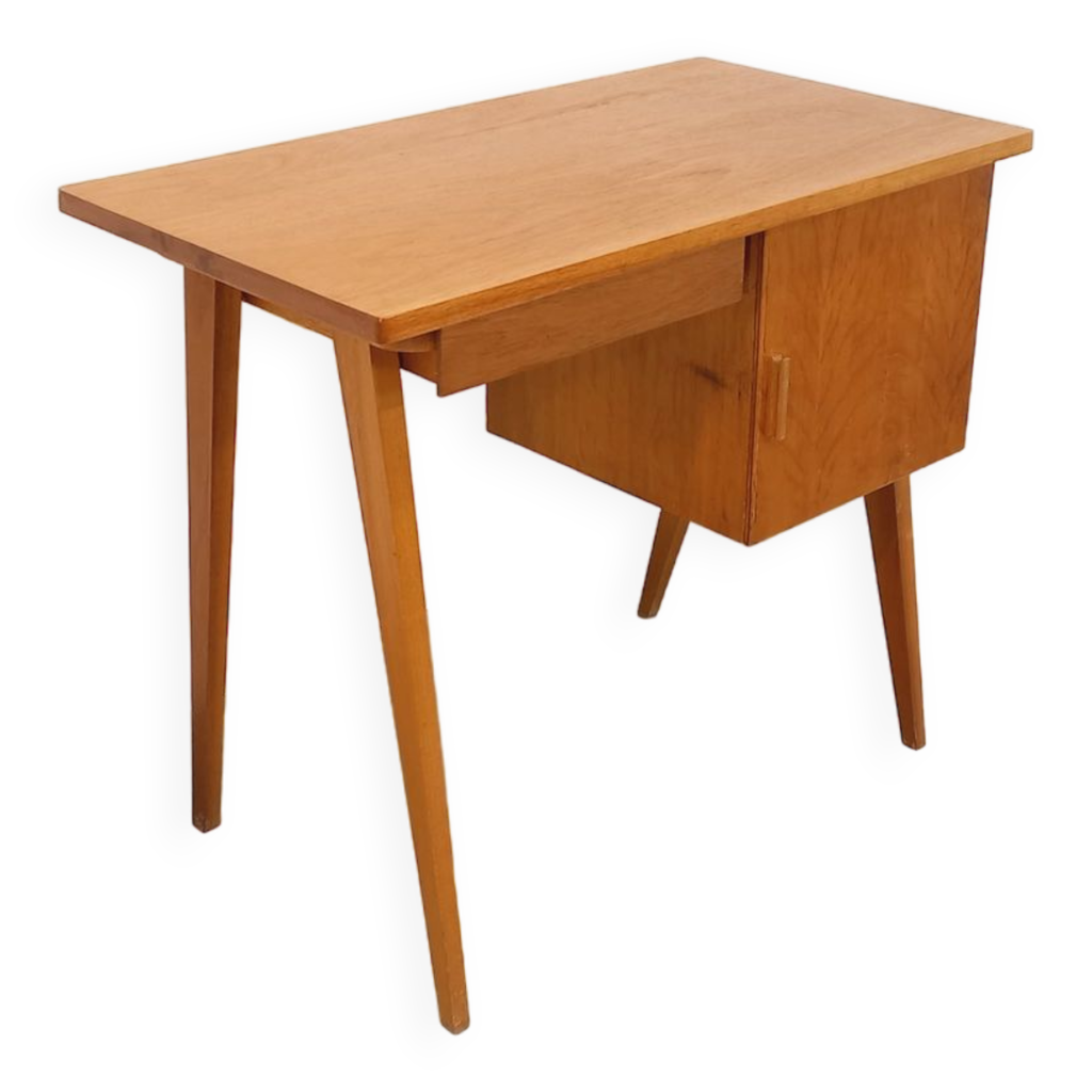 Bureau vintage en bois des années 50/60 | Selency
