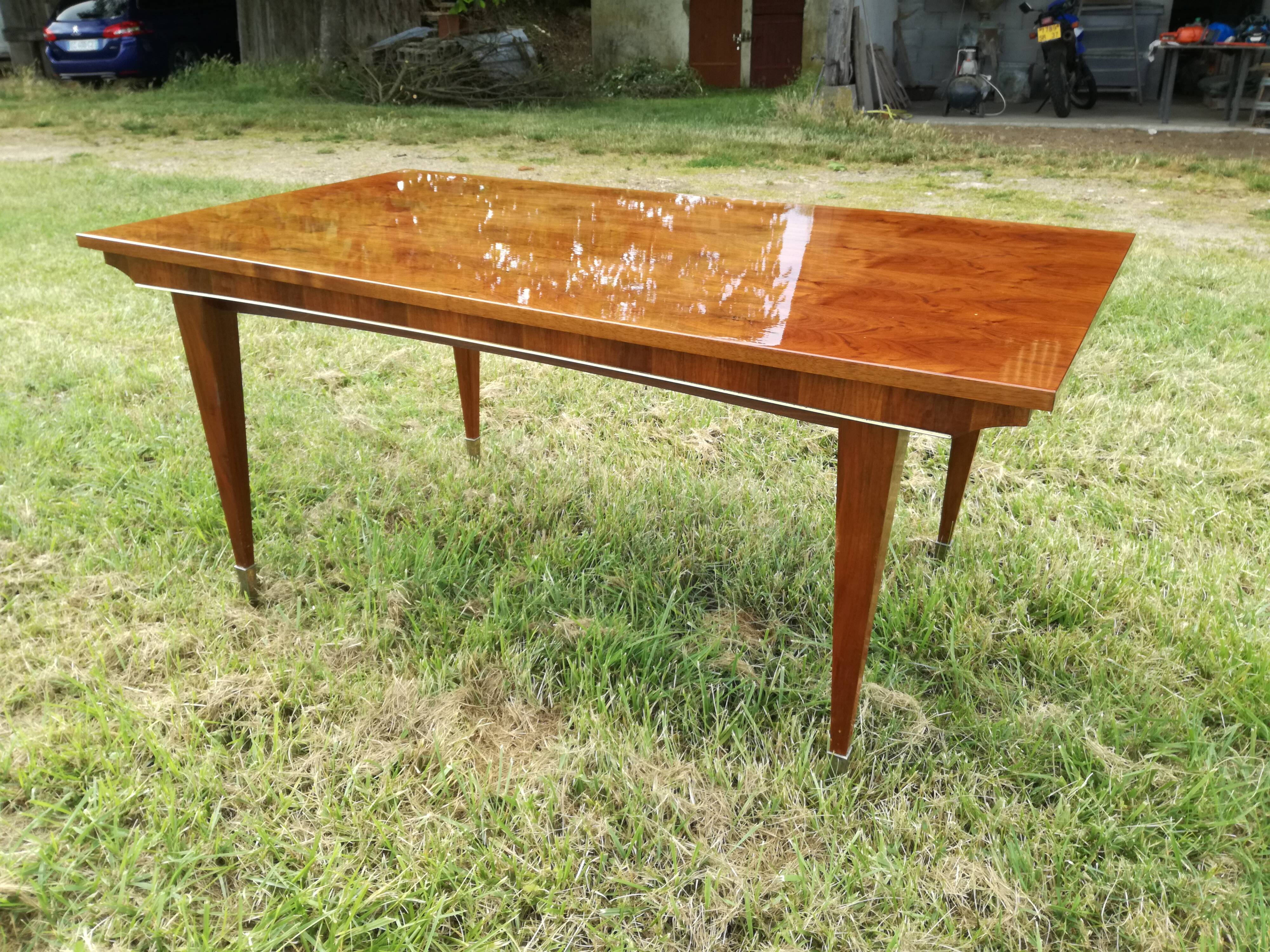 Table en teck verni années 60/70 | Selency