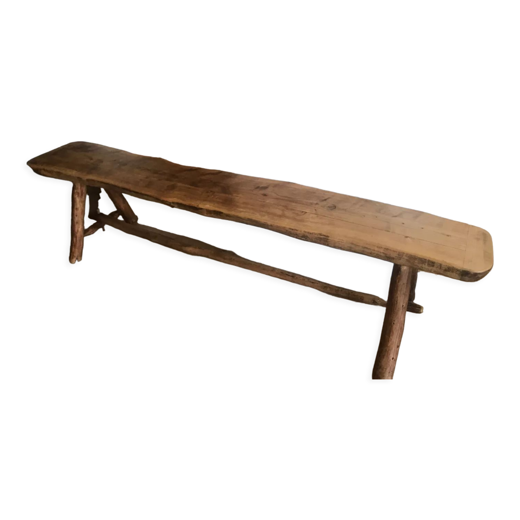 Banc ancien bois massif | Selency