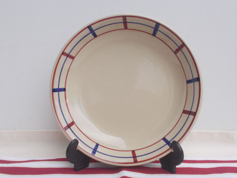 6Assiettes basques en grès décor basque | Selency