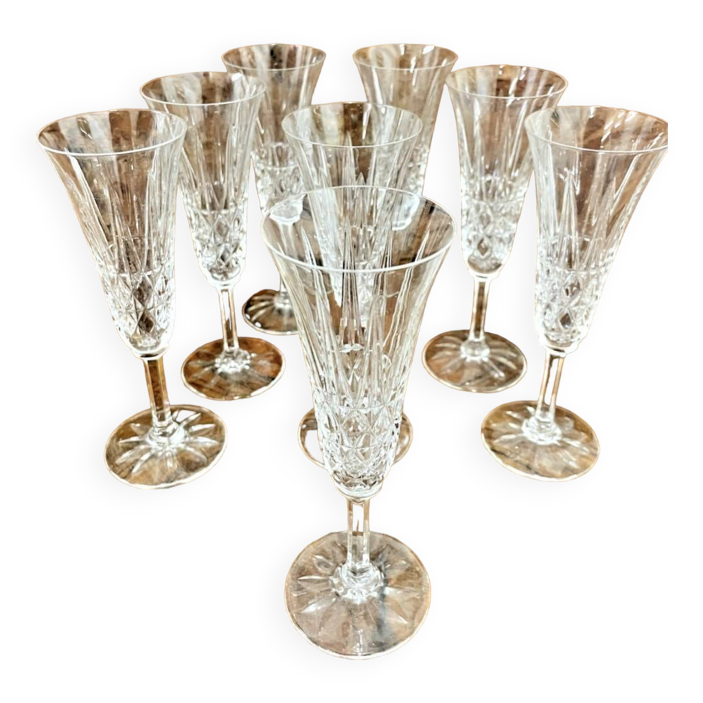 17 Flûtes à Champagne Saint-Louis modèle" Tarn" | Selency