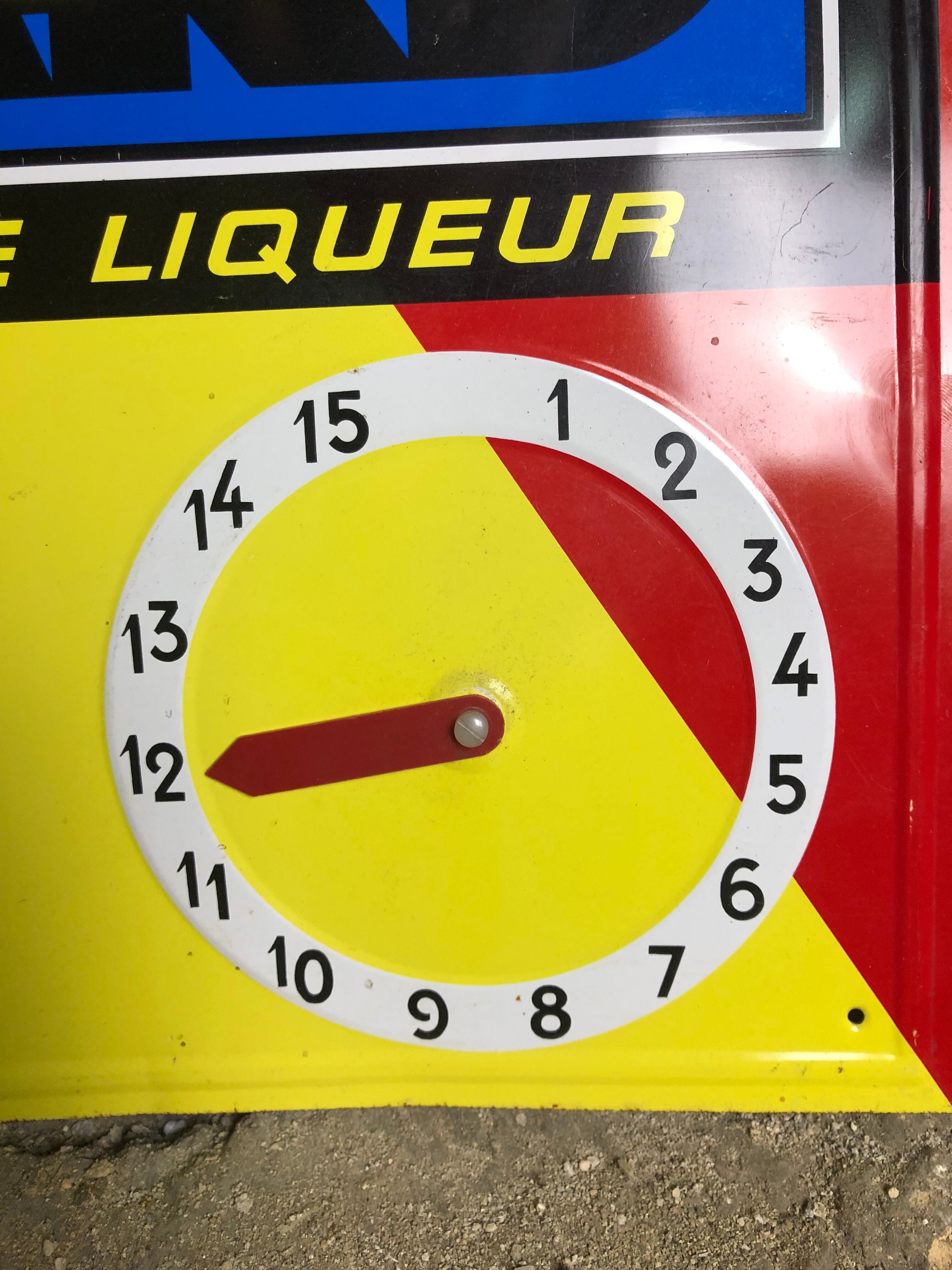 Panneau ancien publicitaire en tôle "Ricard" pour jeu pétanque | Selency