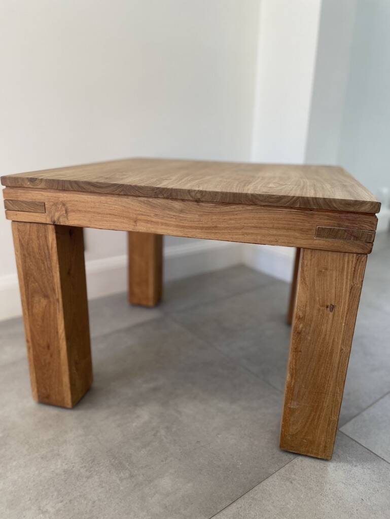 Table de coin sheesham batamba bois massif 60x60 | Selency