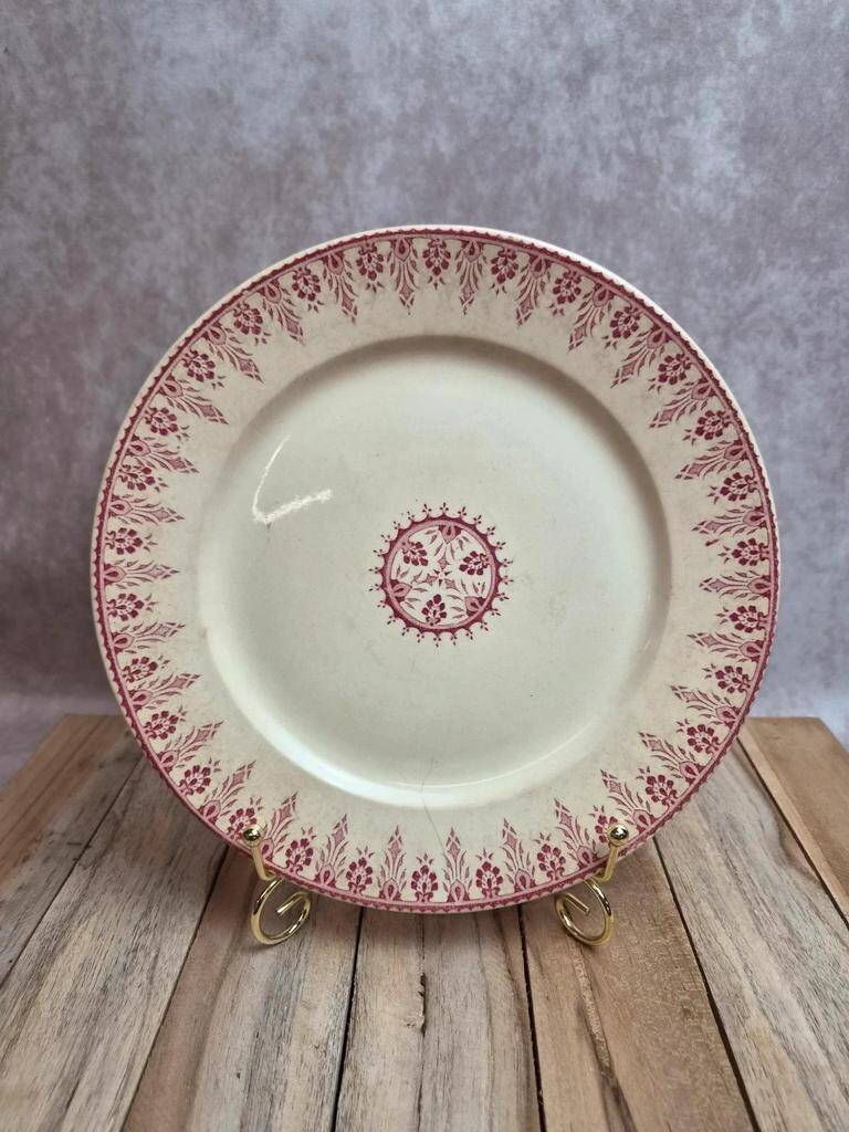 Assiette ancienne Sarreguemines & Digoin modèle Alger rouge – Terre de ...