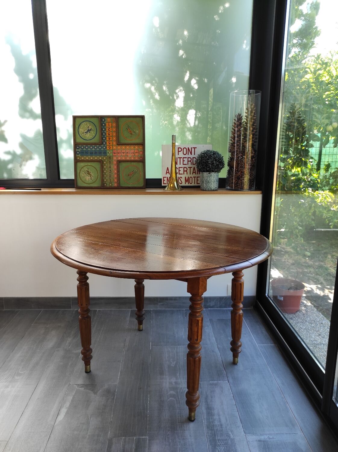 Table ronde ancienne en bois | Selency