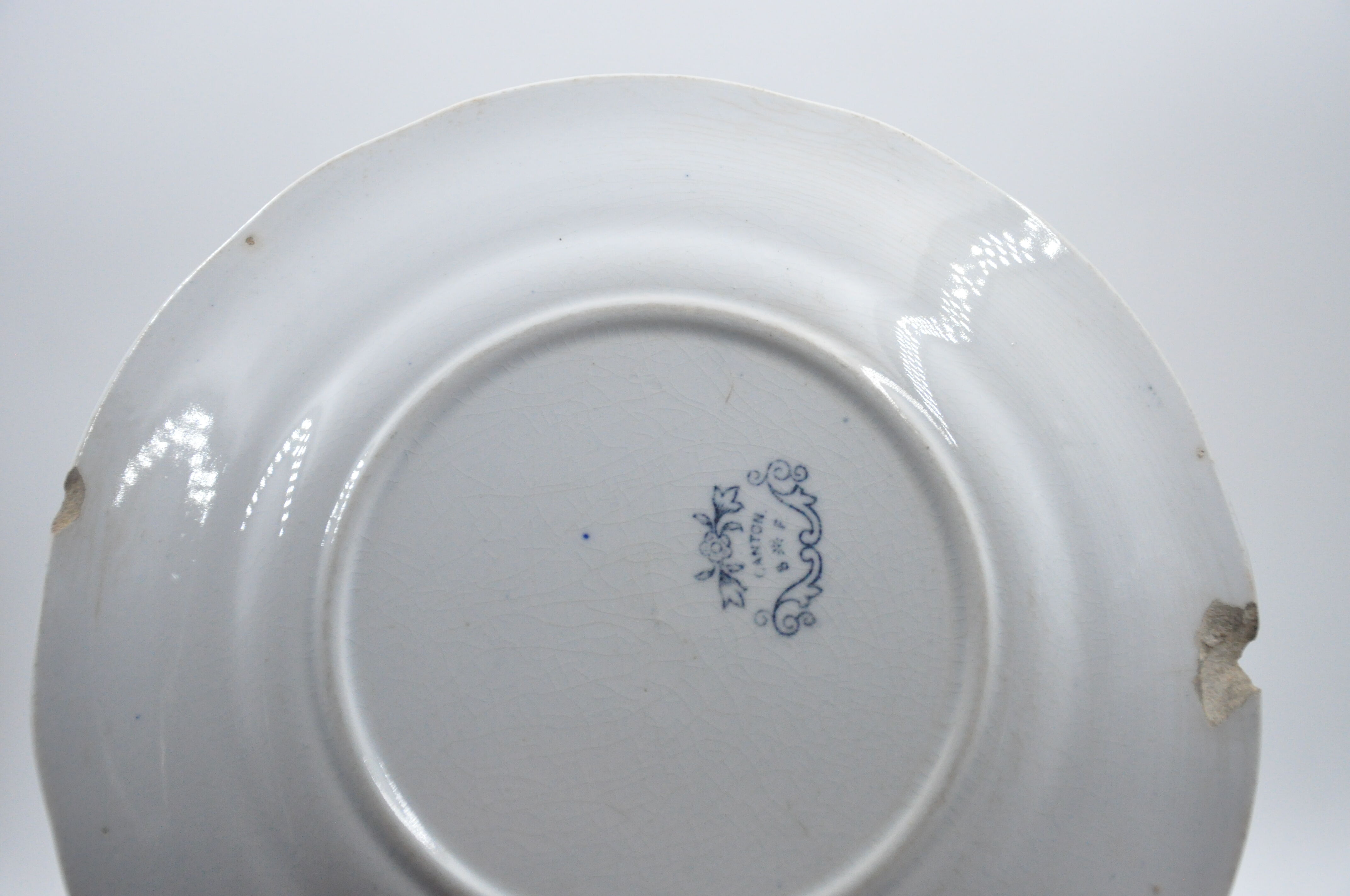 6 assiettes Canton 1860 dessin édité par Boch Frères | Selency