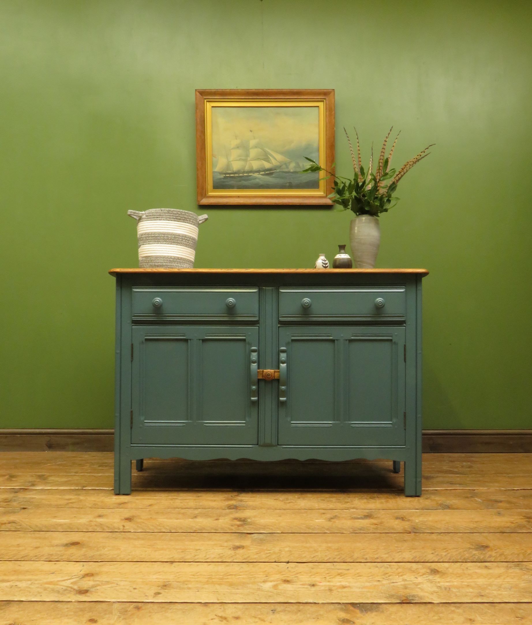 Buffet Ercol bleu vintage | Selency