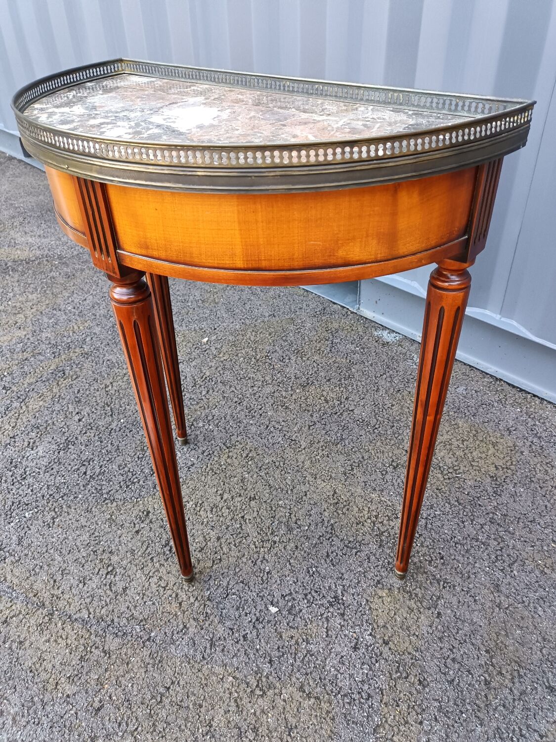 Console ancienne plateau marbre style Louis XVl | Selency