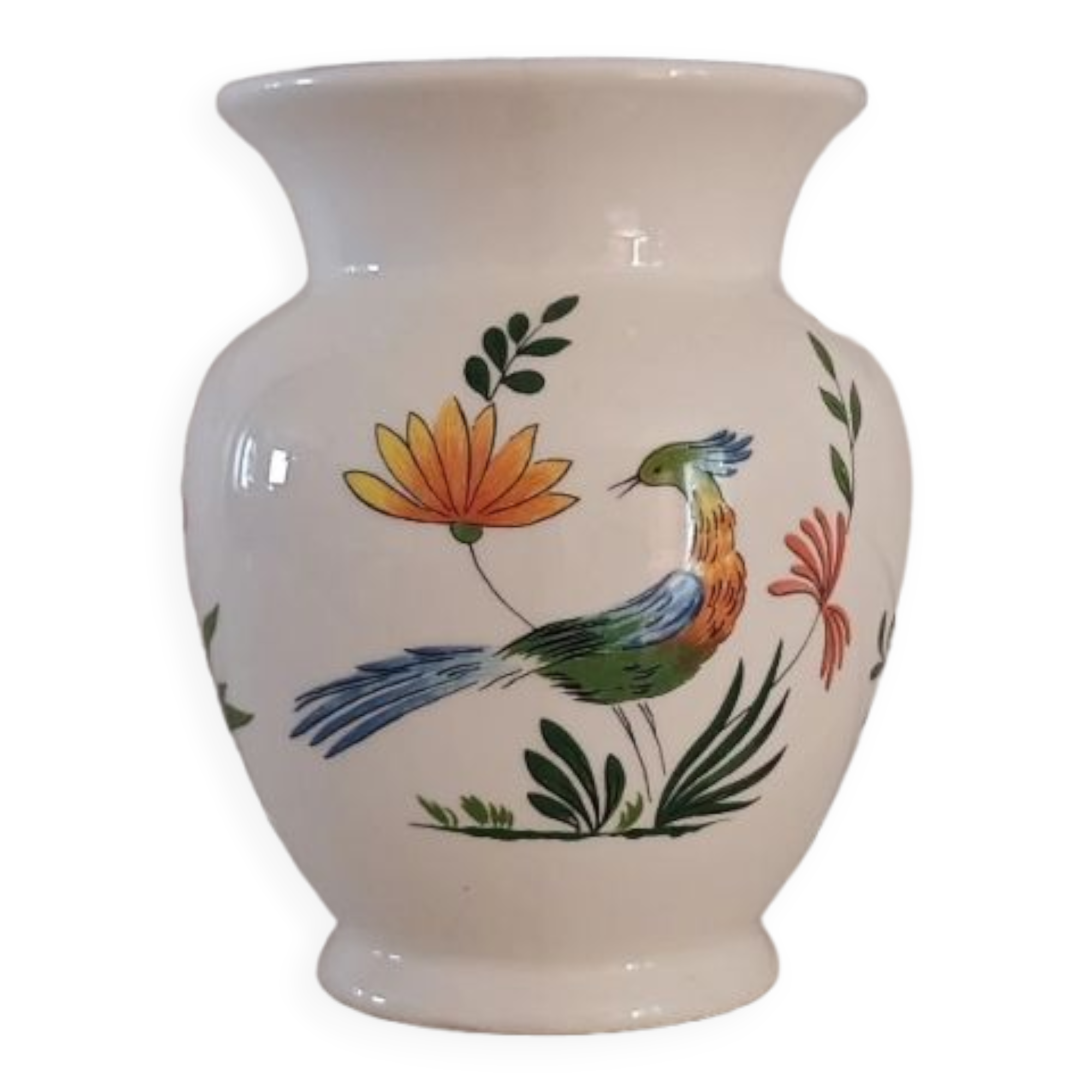 Vase Oiseaux de Paradis Gien France | Selency