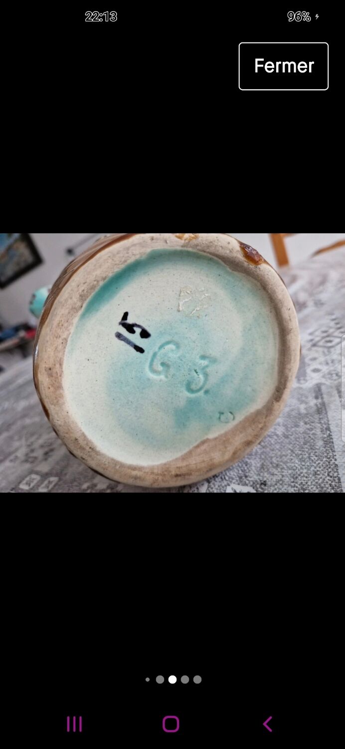 Pichet en barbotine onaing | Selency