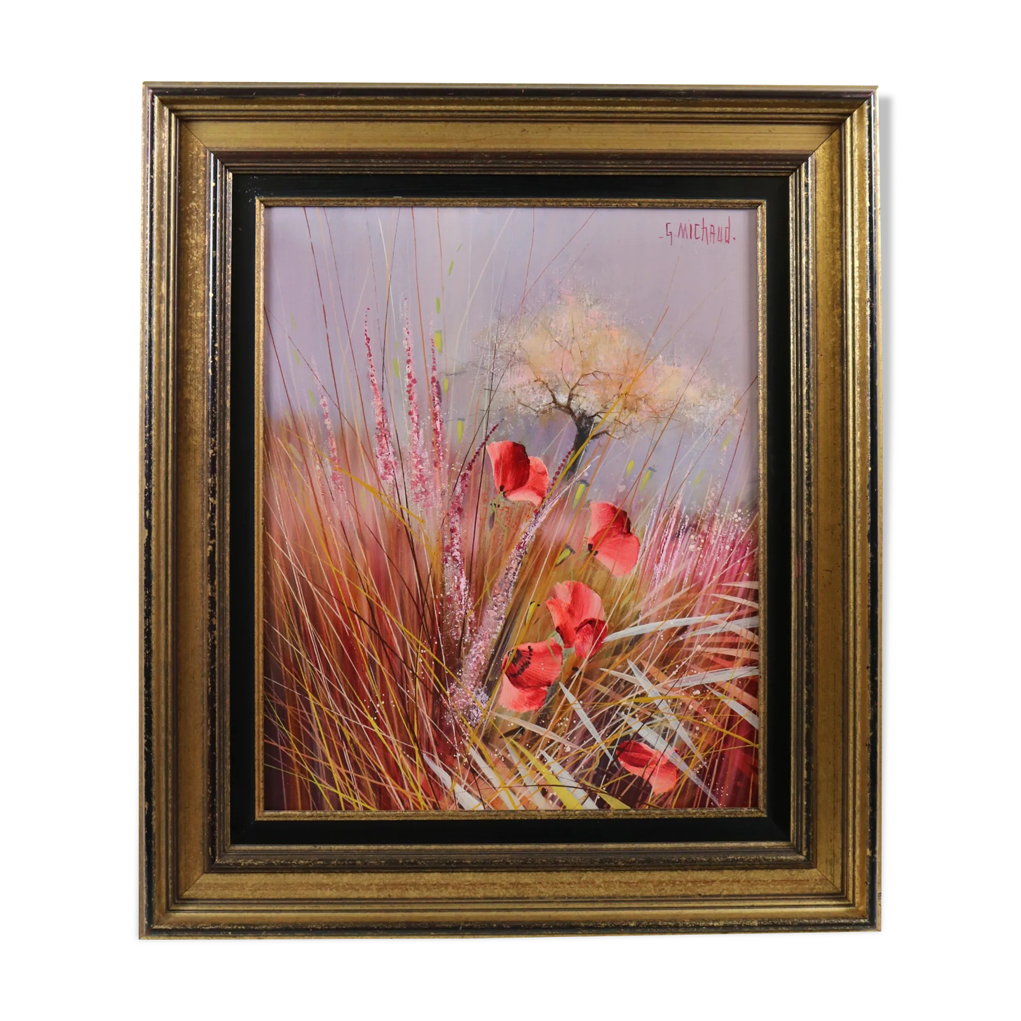 Huile sur toile avec certificat du peintre, Gilbert Michaud, Fraicheur ...