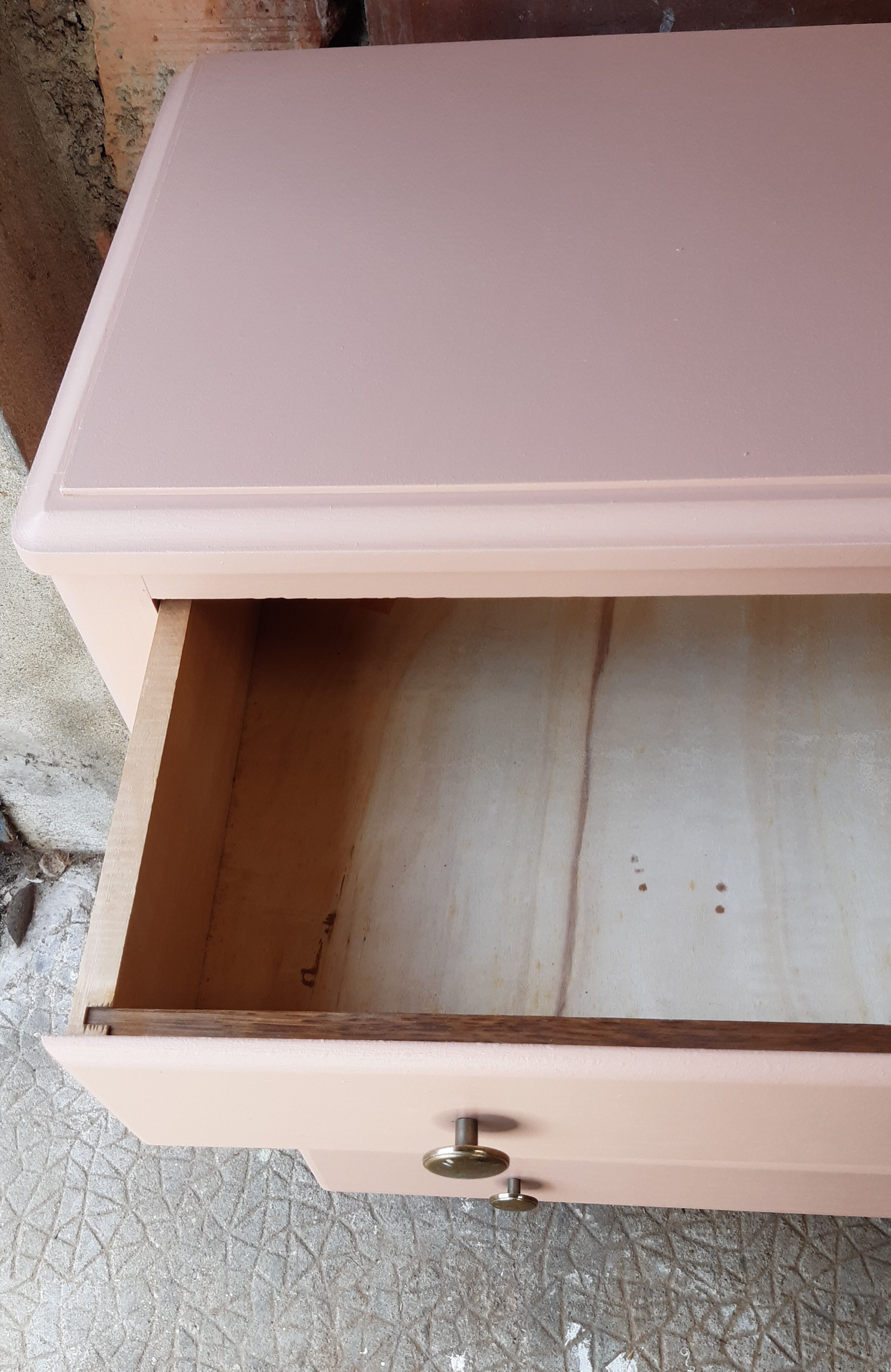 Commode vintage rose poudré | Selency