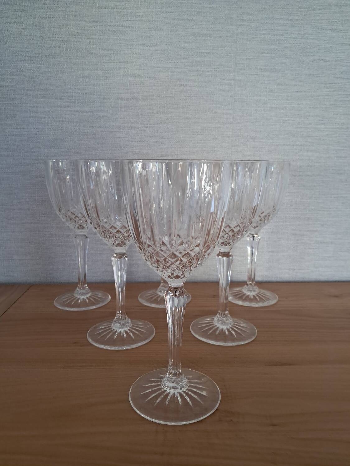 6 brand new crystal glasses from the Arques crystal factory, Constance ...