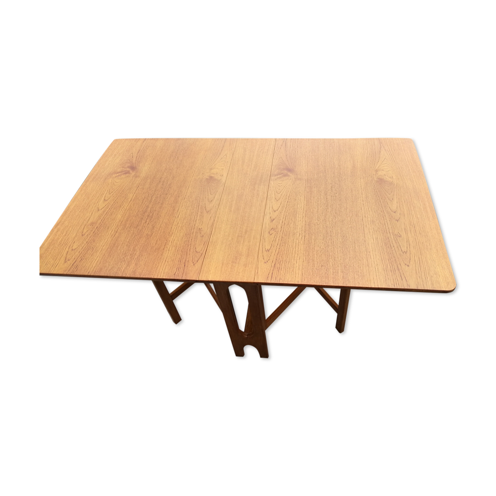 Vintage teak gate leg drop leaf dining table by Jentique | Selency