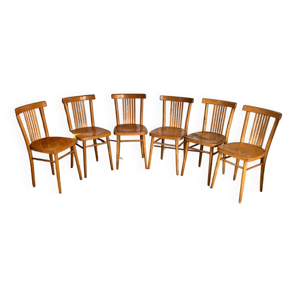Ensemble de 6 chaises de bistrot | Selency