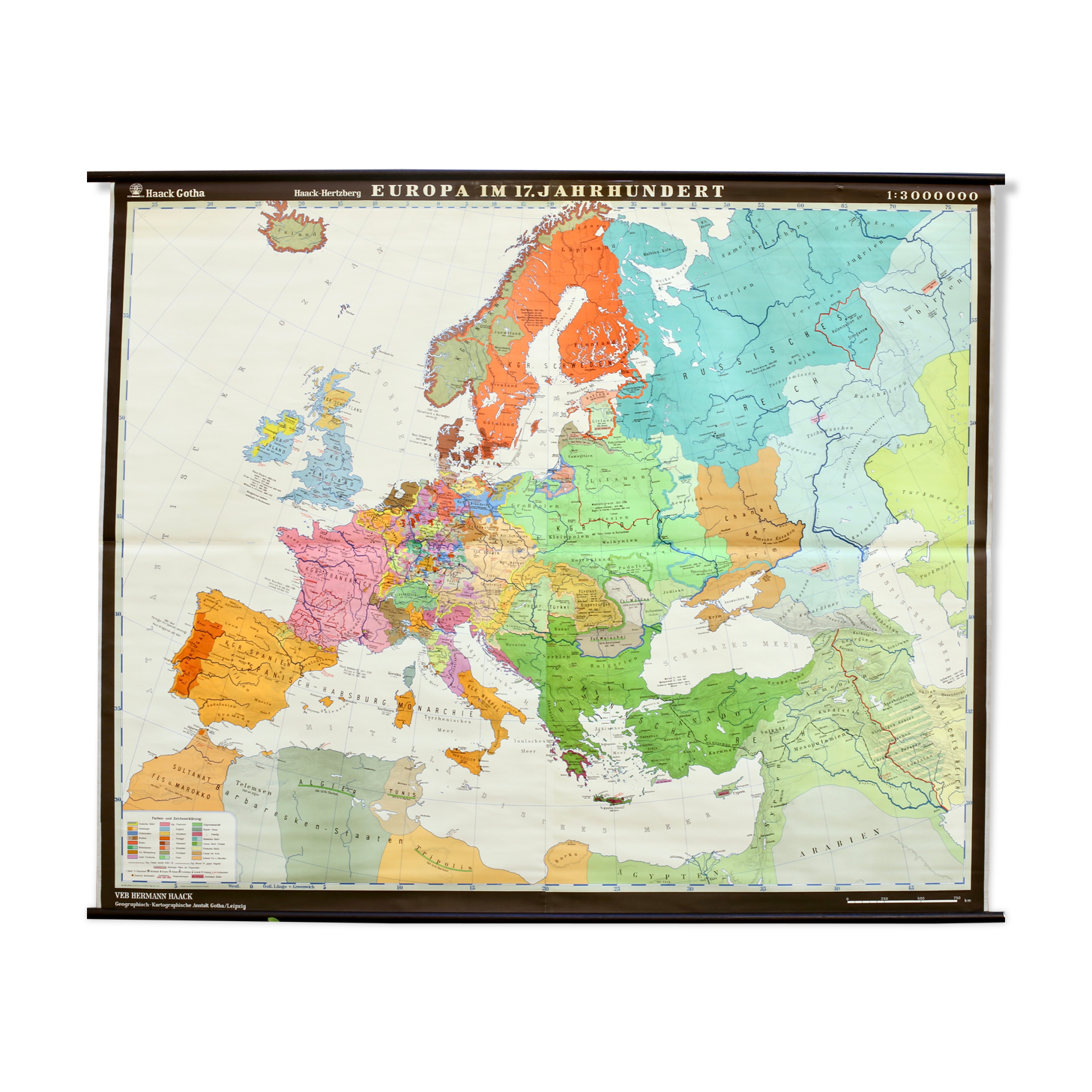 Great map of German geography - Europe 17th century | Selency