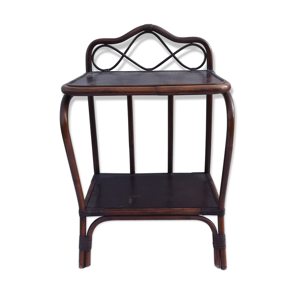 Tablette vintage en rotin | Selency