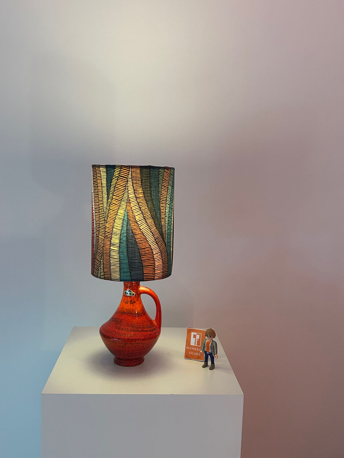 Lampe de table vintage en céramique Bay – vase en forme de cruche avec ...