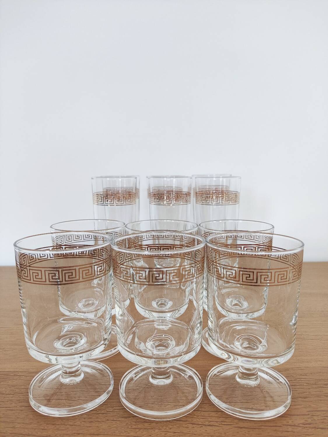 Ensemble verres à vin et flûtes à champagne Luminarc Cavalier doré ...