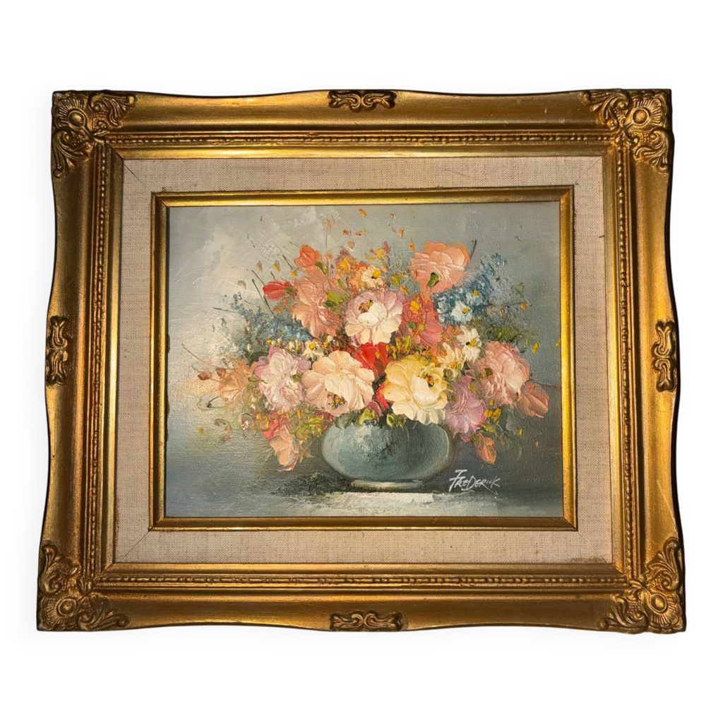 Cadre ancien toile signée | Selency