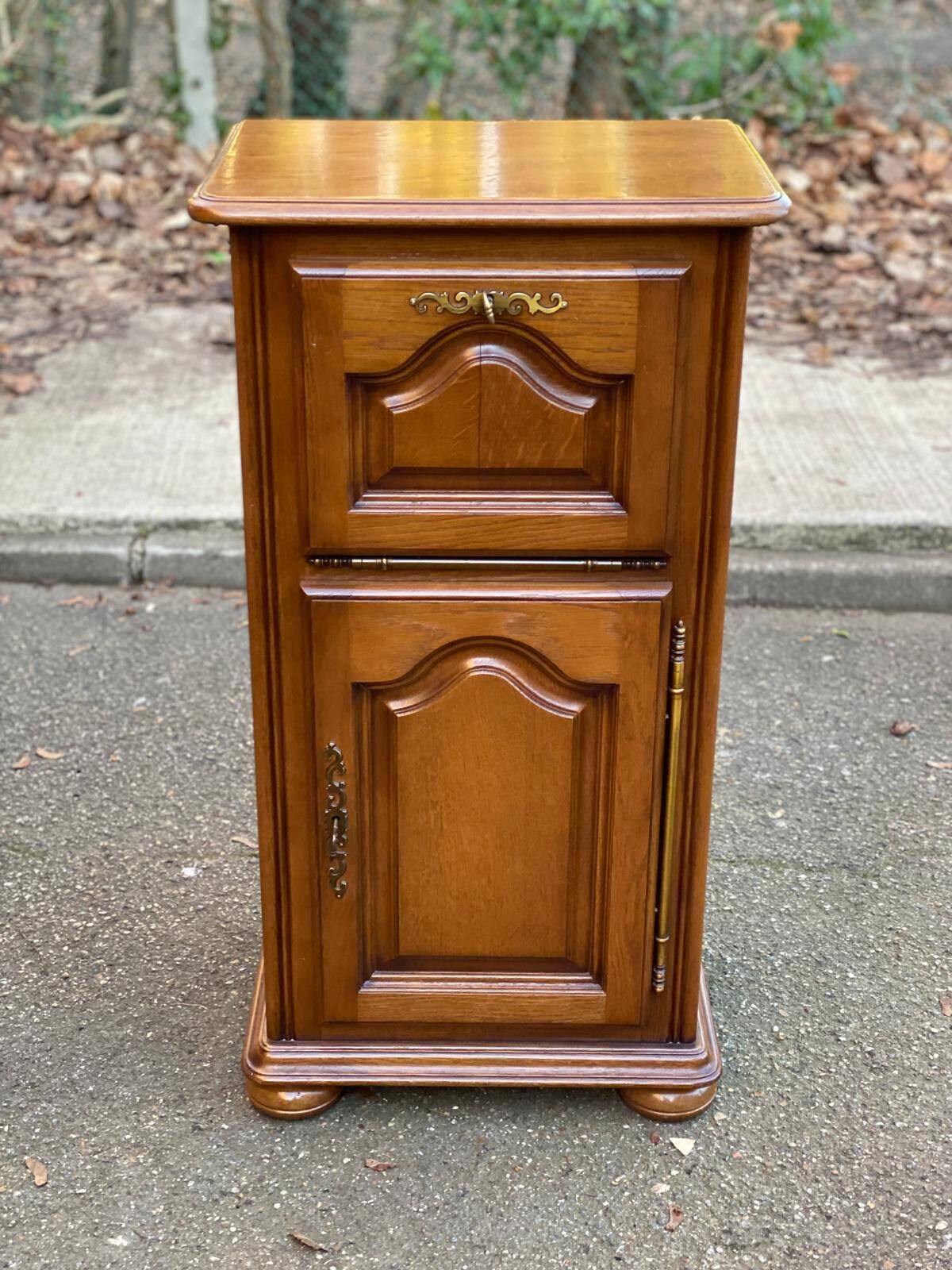 Commode confiturier en chêne massif Louis XIV du 20ème 53x38cm | Selency