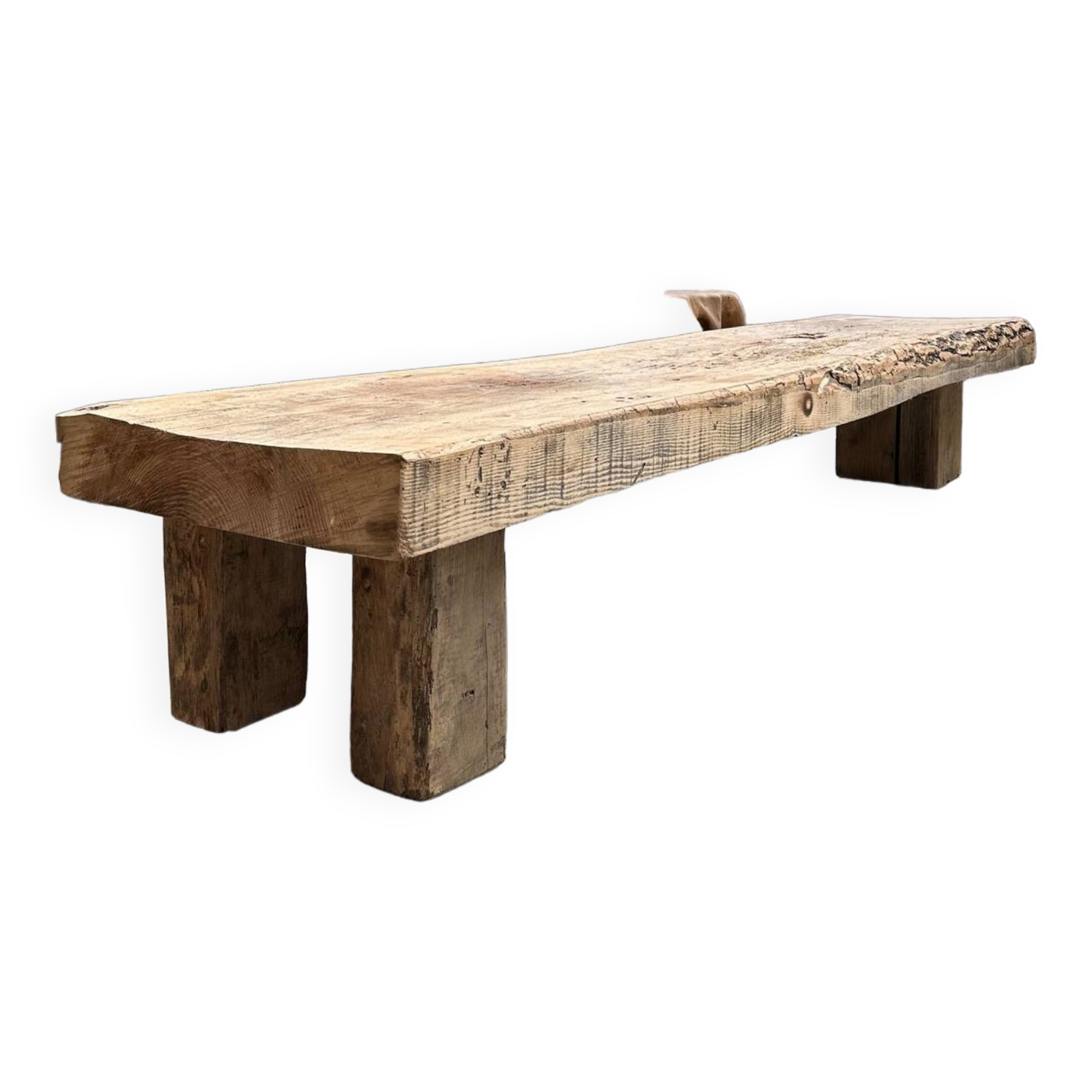 Table basse en orme massif | Selency