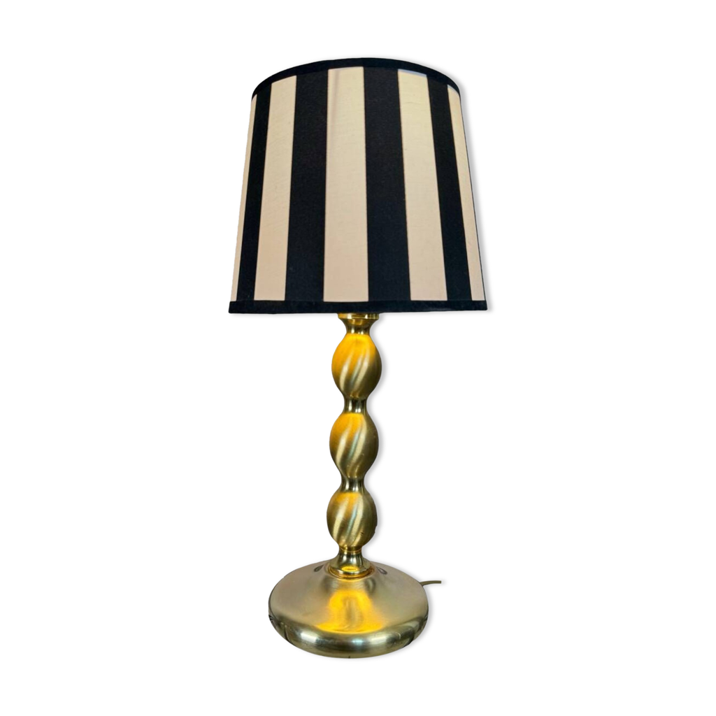 Lampe à poser laiton années 70 | Selency