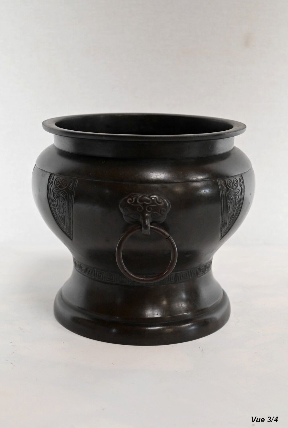 Cache-pot en bronze, inspiration grecque – 1900 | Selency