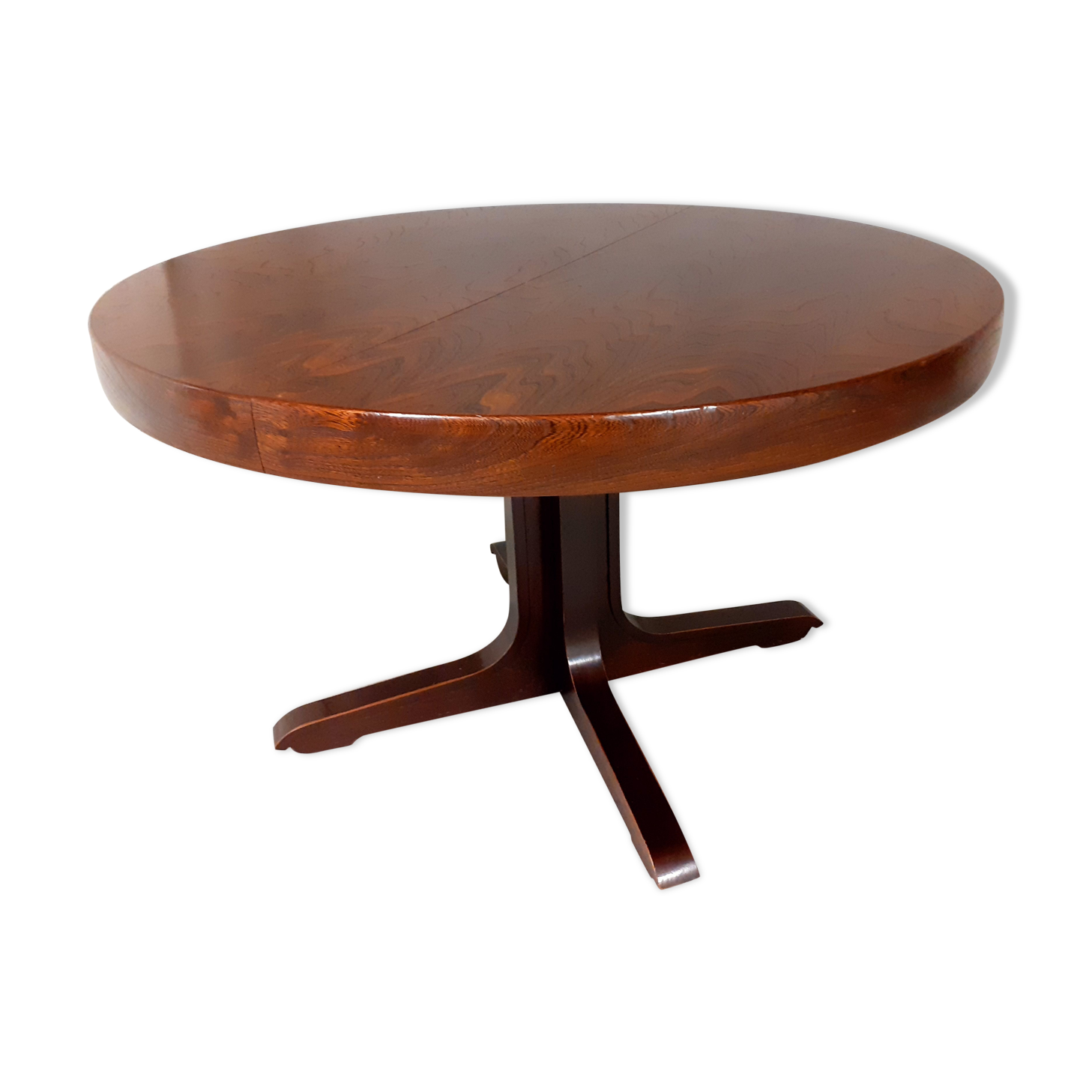 Table ronde scandinave vintage années 60 70 en palissandre avec ...