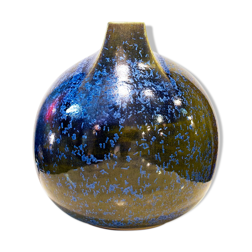 Vase en grès par Franco Bucci pour Laboratorio Pesaro Italia Anni '70 ...