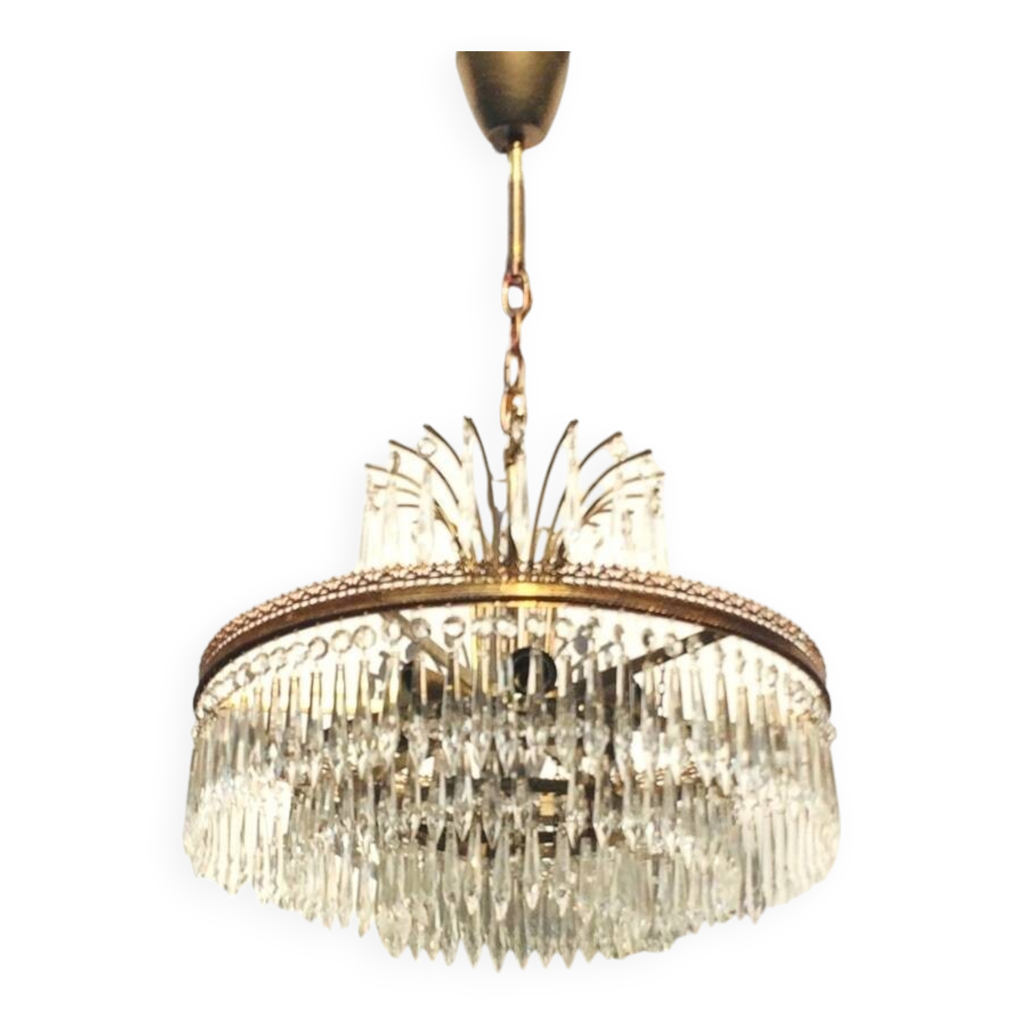 Lustre cascade Vintage 60s. Hollywood Regency | Selency