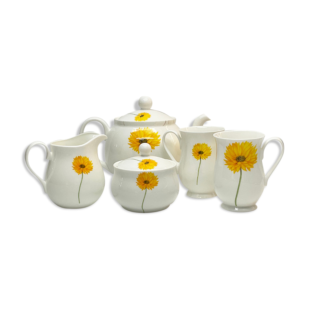 Service à thé en porcelaine "Exclusive for Dandy Lines - England" 1970s ...