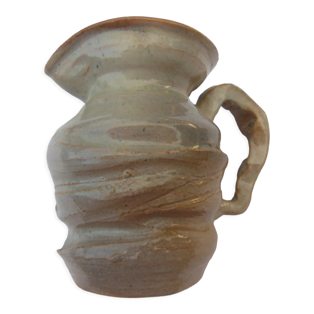 Pichet en céramique émaillé, signature au cul a identifier | Selency