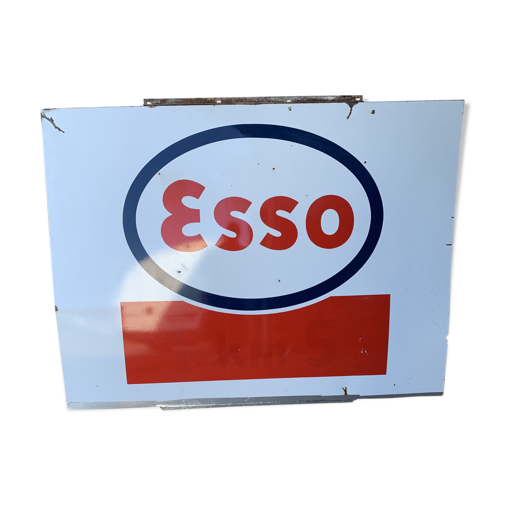 Plaque émaillé Esso | Selency