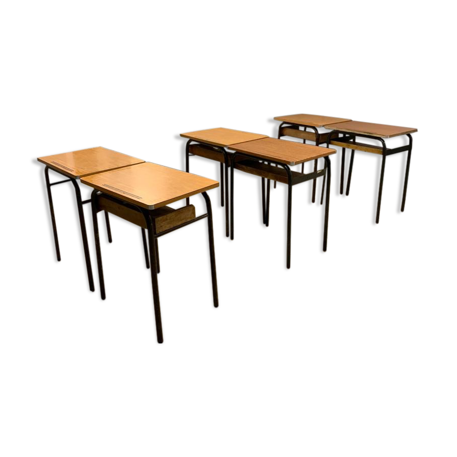 Lot de 6 tables d'écoliers | Selency