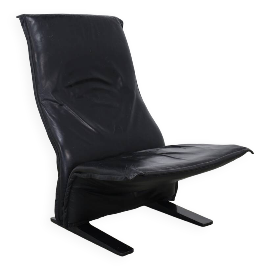 Fauteuil Lounge Vintage en Cuir "Concorde" par Pierre Paulin pour Artifort, années 1980 | Selency