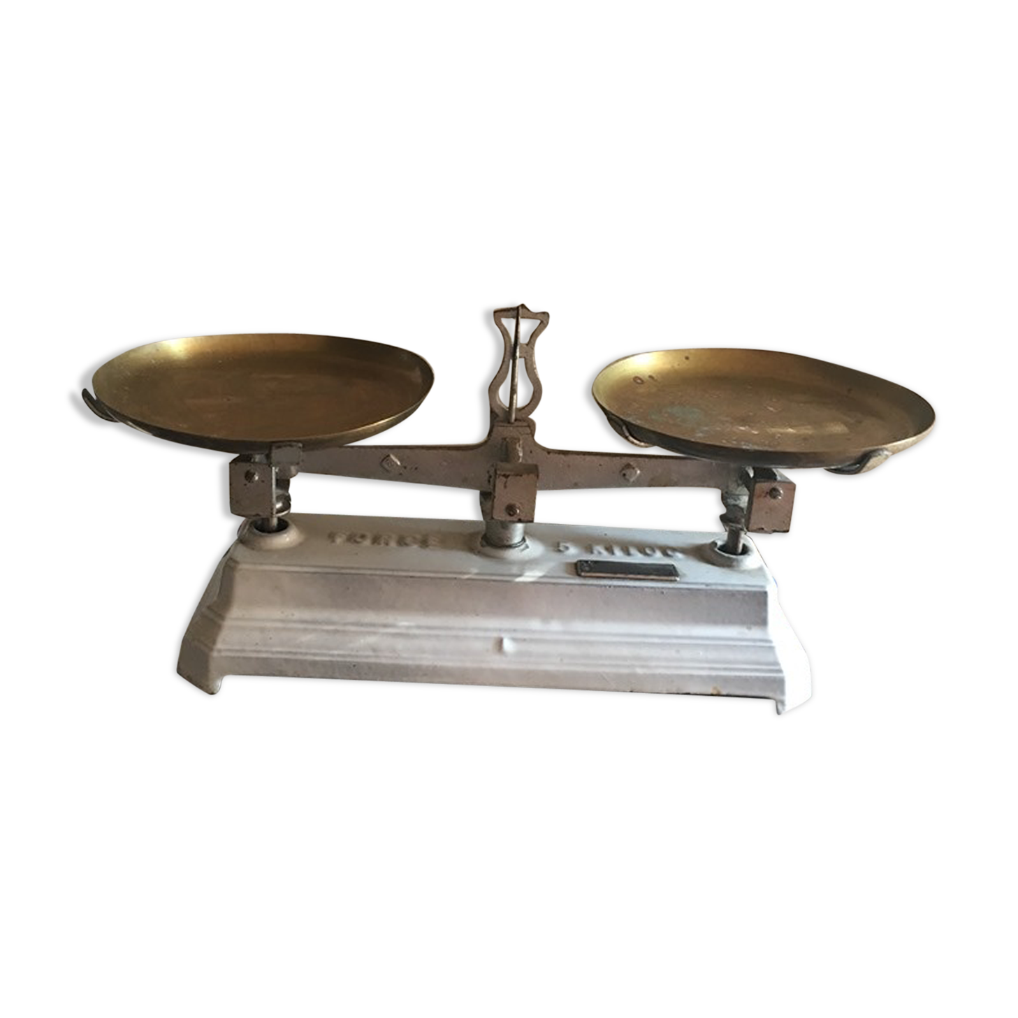 Balance ancienne à deux plateaux | Selency