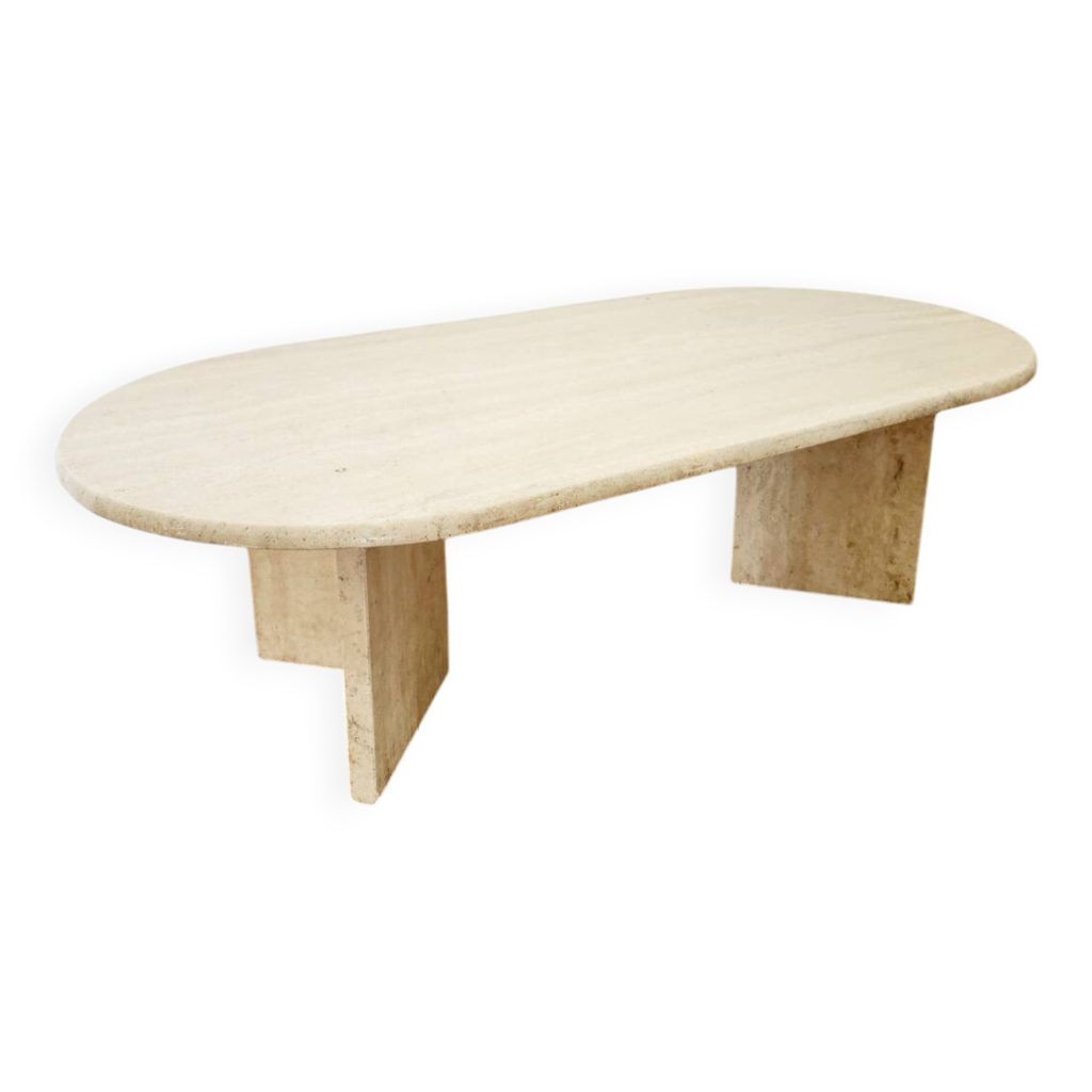 Table basse en travertin | Selency