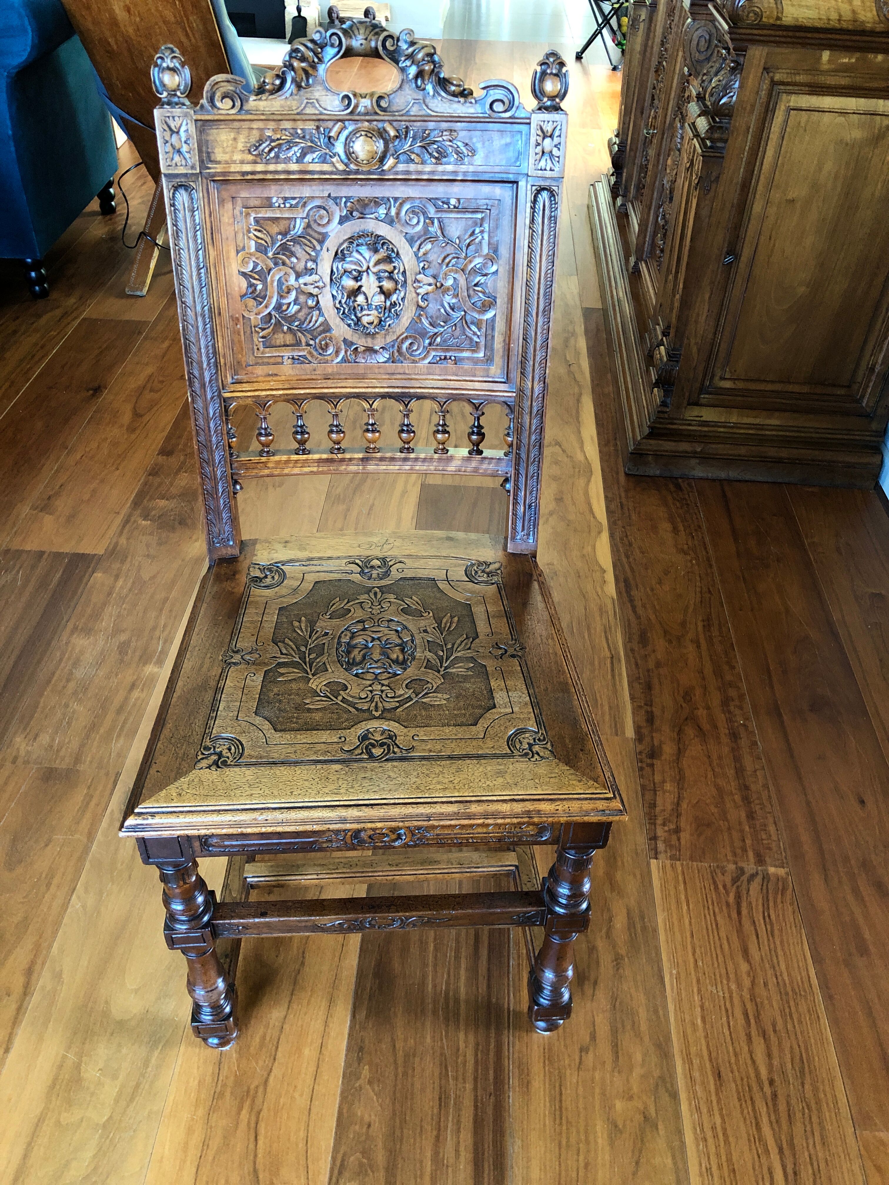 Table a manger et 6 chaises signé Dufin Honoré | Selency